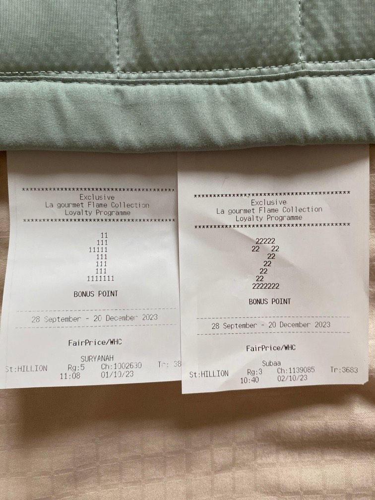 NTUC Bonus Points la gourmet flame collection loyalty program, Tickets ...