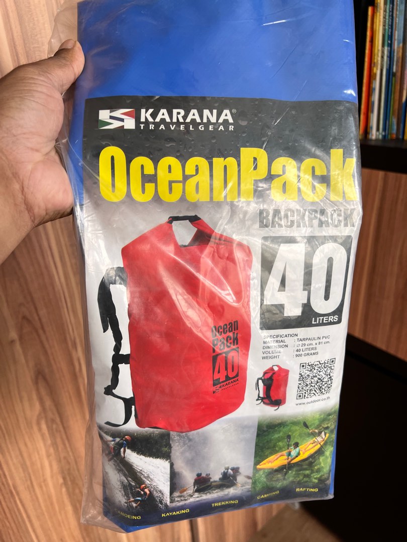 Ocean pack 40 litres waterproof backpack, Men's Fashion, Bags ...
