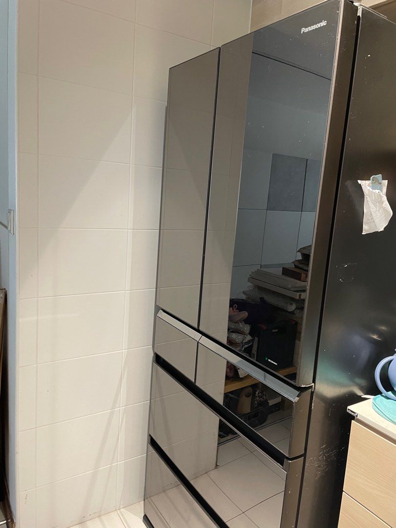 Panasonic Mirror Japan fridge refrigerator with auto ice maker, TV ...