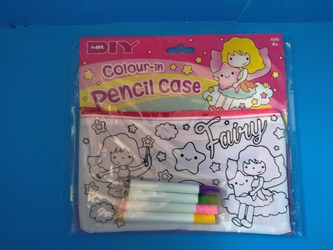 Pencil case colouring girl, Hobbies & Toys, Stationery & Craft ...