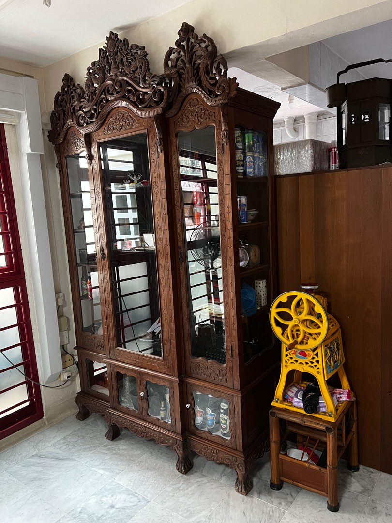 Peranakan style display cabinet Collectible Antique, Furniture & Home ...