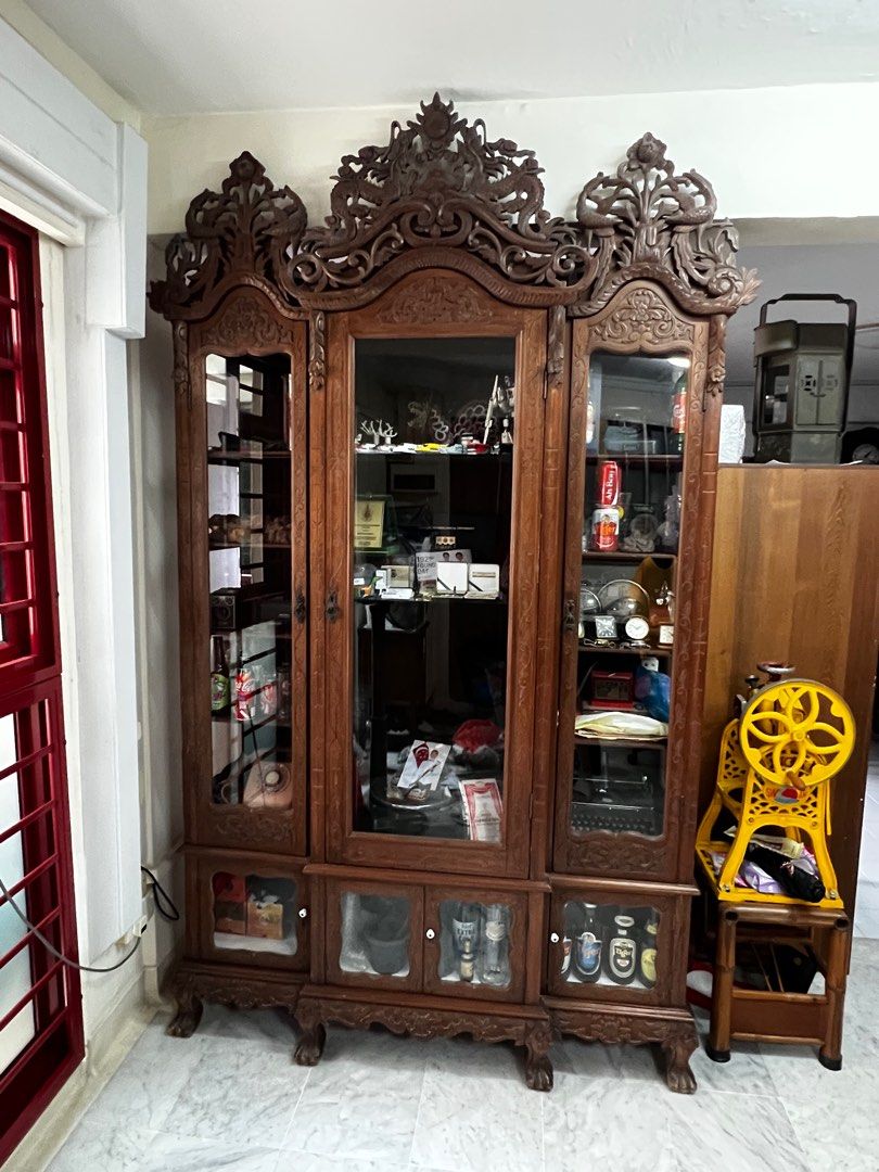 Peranakan style display cabinet Collectible Antique, Furniture & Home ...
