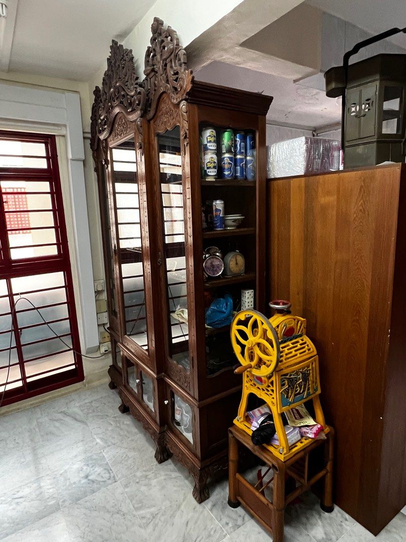 Peranakan style display cabinet Collectible Antique, Furniture & Home ...