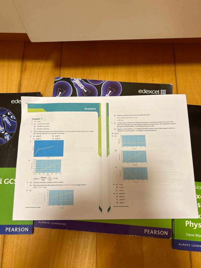 Physics - Edexcel international gcse student book, revision guide, exam ...
