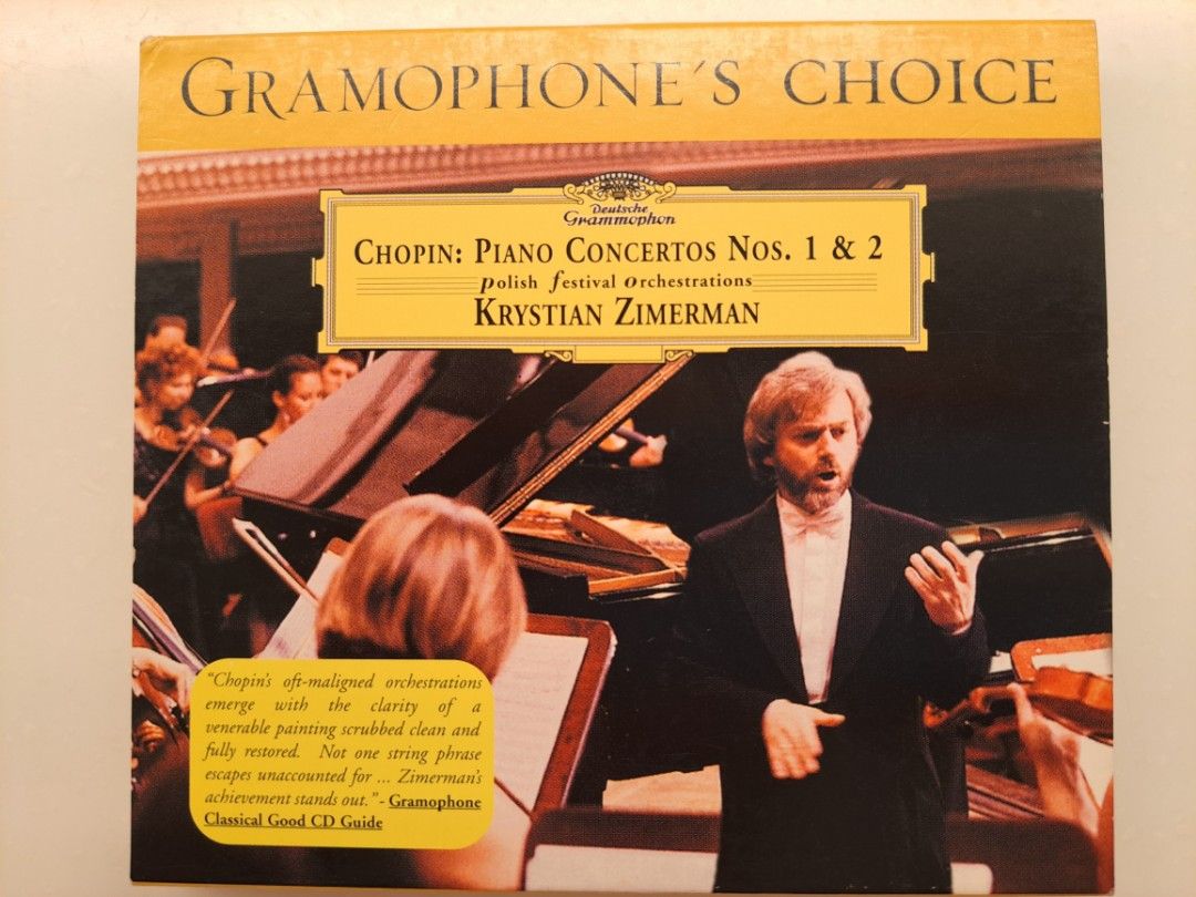 Piano Concertos Nos 1 & 2 by Chopin / Krystian Zimerman / Polish Festival Orchestra. 2 disc ...