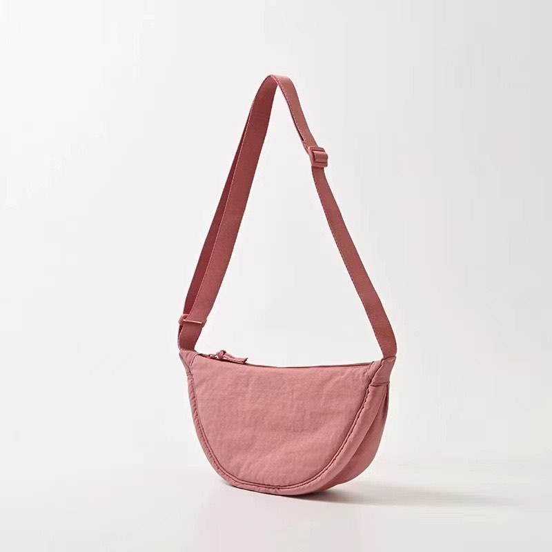 Pink Dumpling Bag Crossbody Bag Nylon, Announcements on Carousell