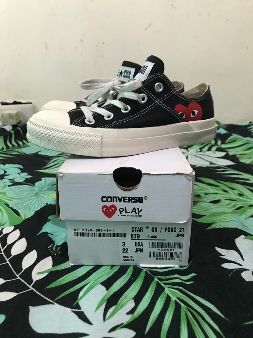 Play CDG Converse "Authentic", Women's Fashion, Footwear, Sneakers on ...