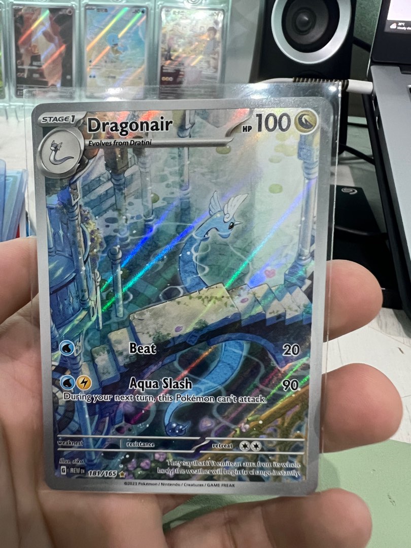Pokemon 151 card Dragonair IR, Hobbies & Toys, Toys & Games on Carousell