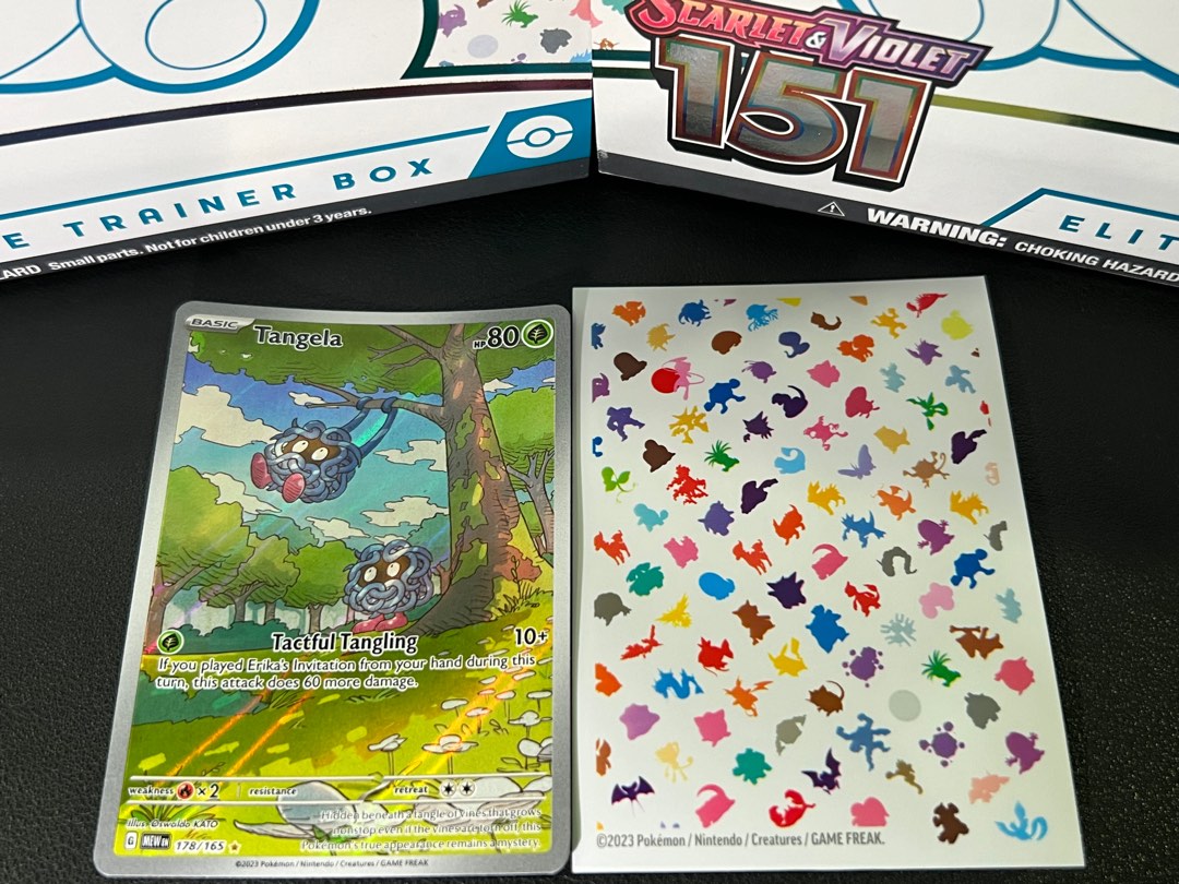 Pokemon 151 TCG #178 Tangela Holo Full Art Illustration Rare, Hobbies & Toys, Toys & Games on ...