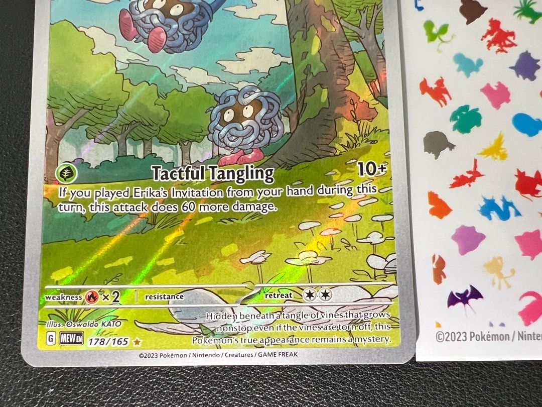 Pokemon 151 TCG #178 Tangela Holo Full Art Illustration Rare, Hobbies & Toys, Toys & Games on ...