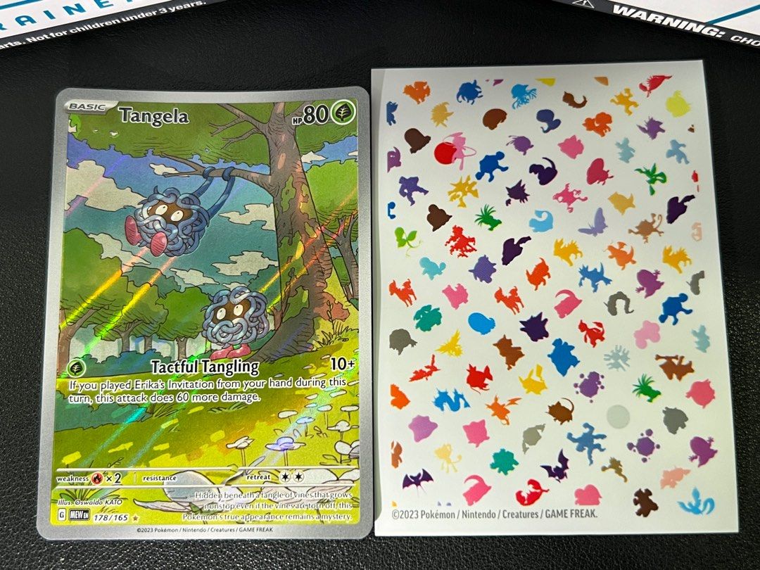 Pokemon 151 TCG #178 Tangela Holo Full Art Illustration Rare, Hobbies & Toys, Toys & Games on ...