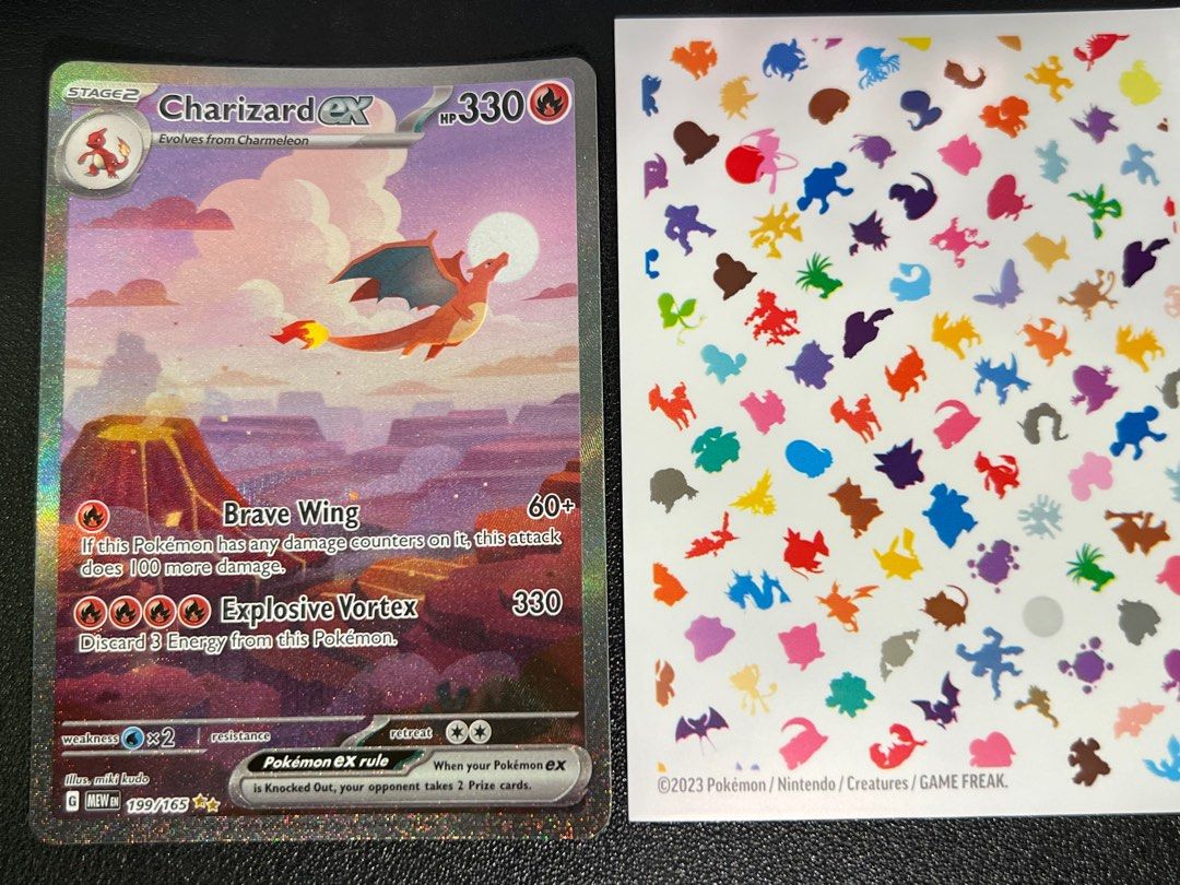 Pokemon 151 TCG Charizard Ex #199 Special illustration rare, Hobbies ...