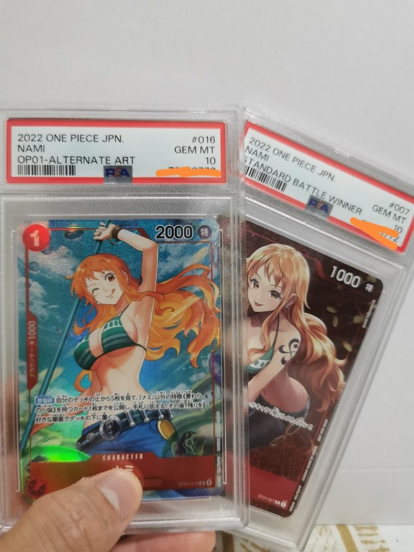PSA 10 Nami AA OP01 & SB Nami, Hobbies & Toys, Toys & Games on Carousell