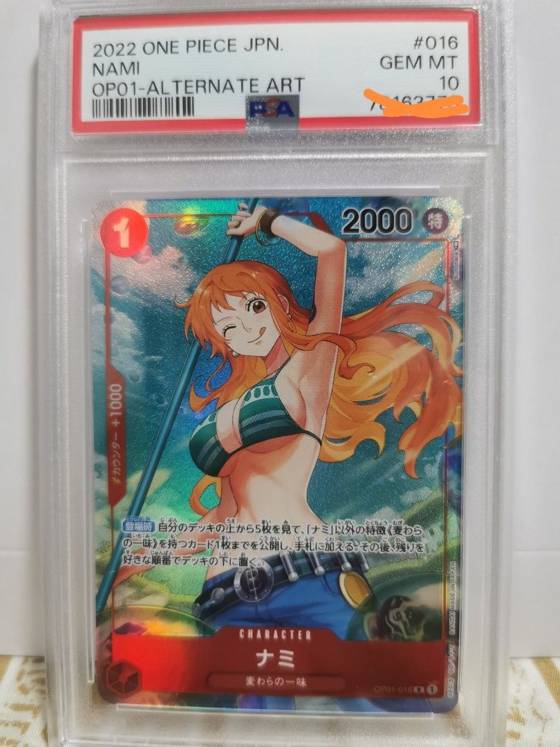 PSA 10 Nami AA OP01 & SB Nami, Hobbies & Toys, Toys & Games on Carousell