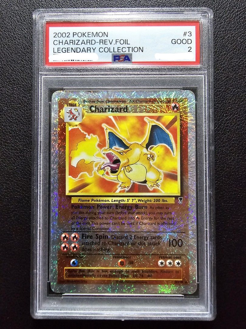 PSA 2 Legendary Collection reverse holo Charizard, Hobbies & Toys, Toys ...