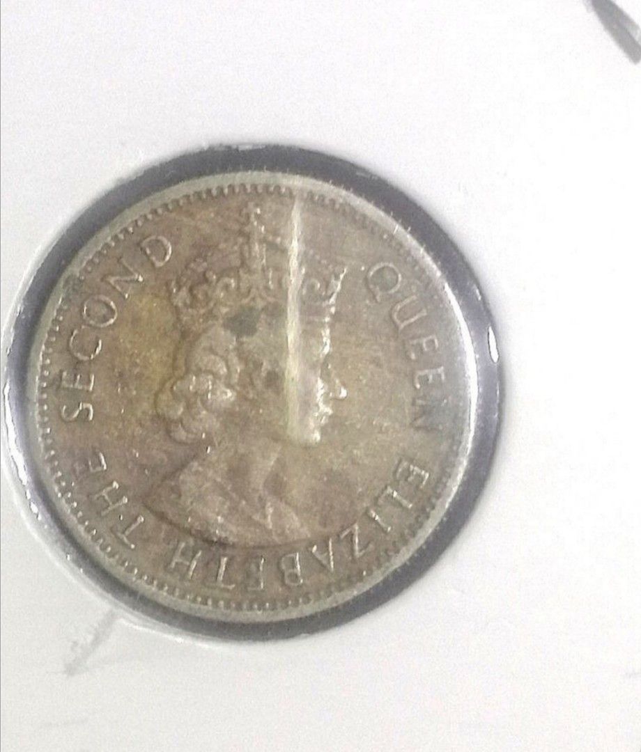 Rare pcs of Malaya and British Borneo history 1961H 5 cent coin ...