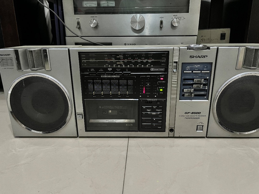 Rare Sharp GF-9500 Boombox Made in Japan Only 4500, Hobbies & Toys ...