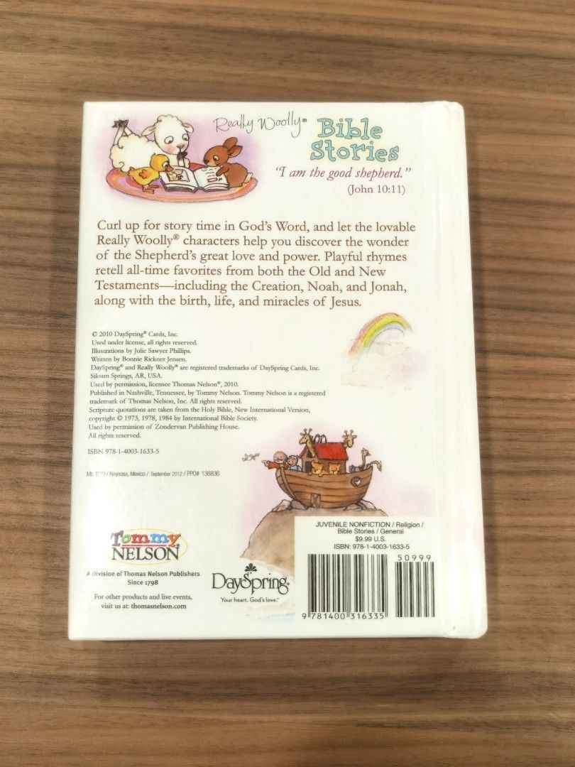 Really Woolly Children Bible Stories Book By Bonnie Rickner Jensen ...