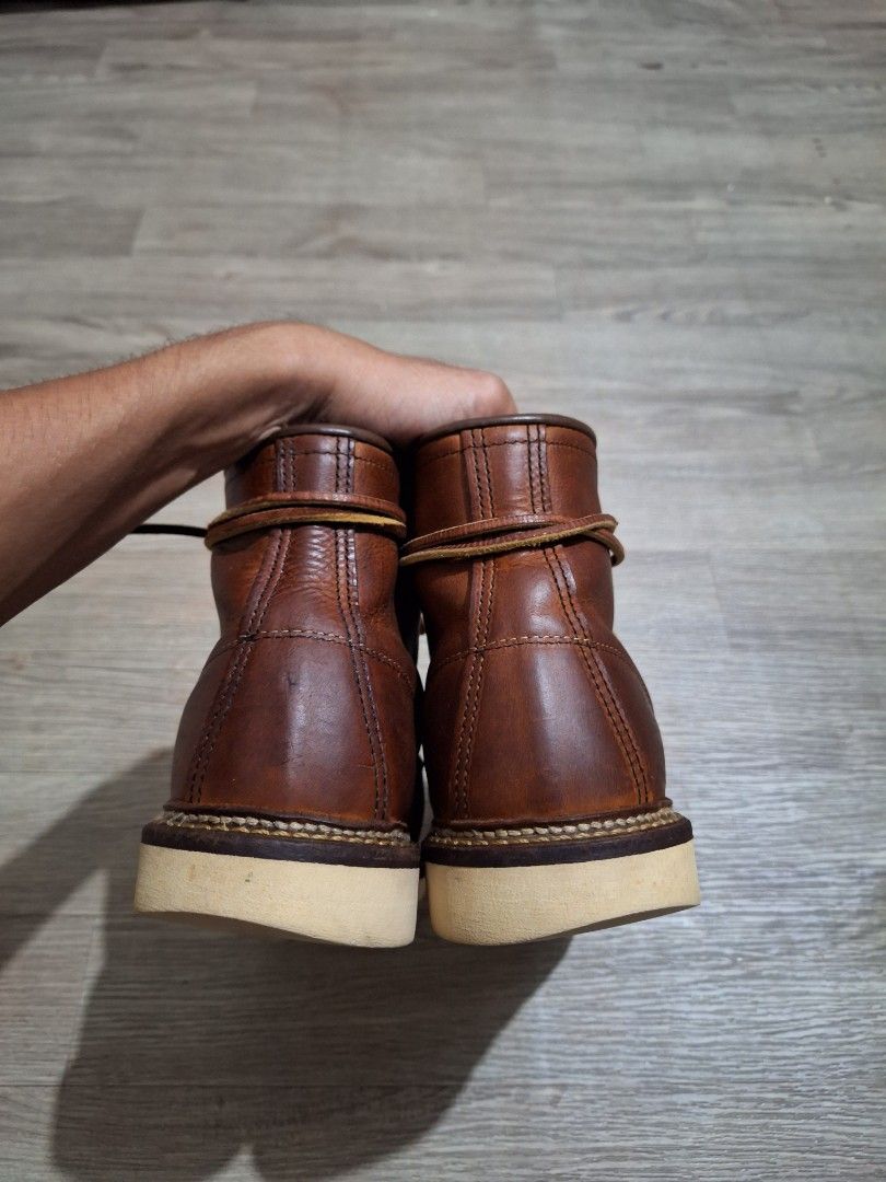 RED WING 1907 - Copper Rough & Tough Moc Toe Boots, Men's Fashion ...