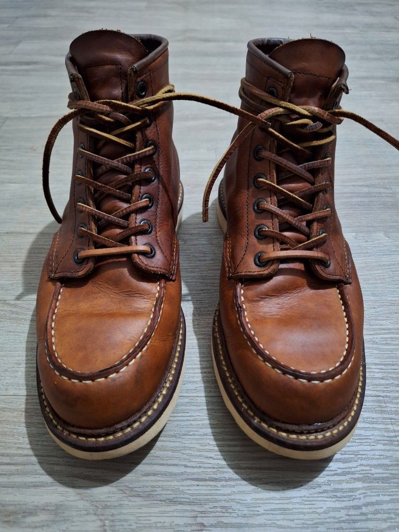 RED WING 1907 - Copper Rough & Tough Moc Toe Boots, Men's Fashion ...