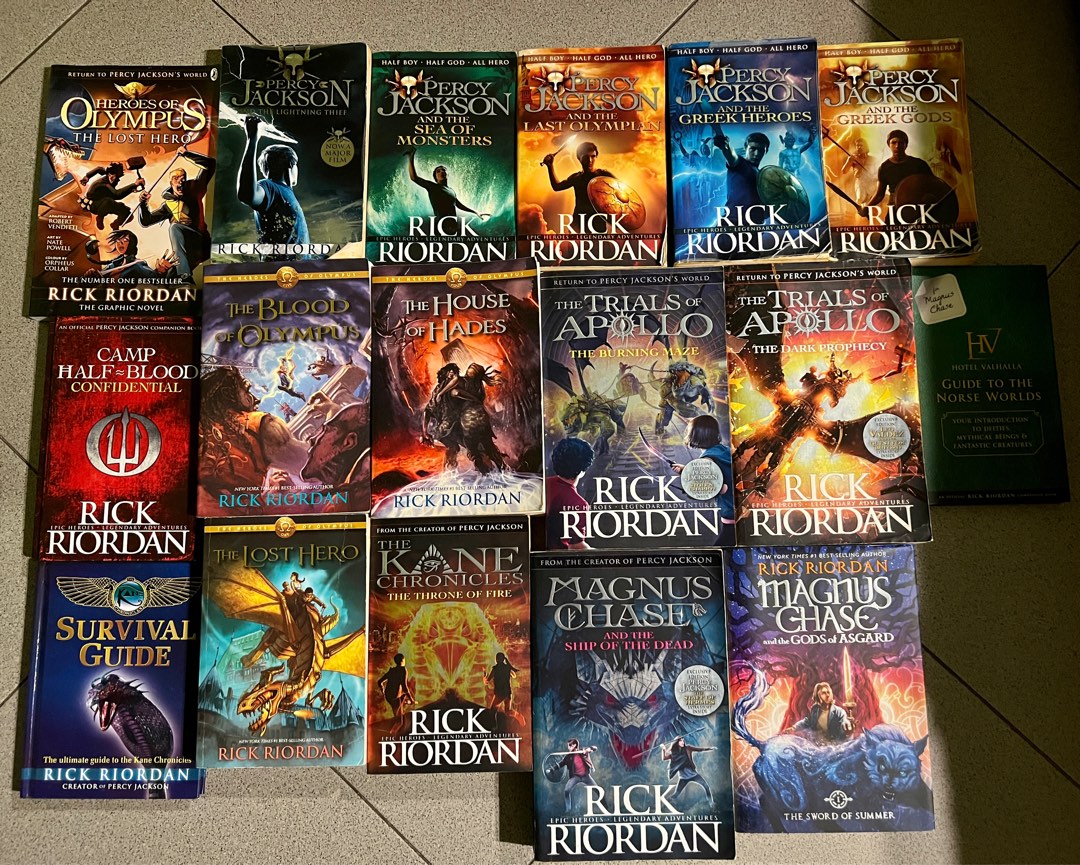 RICK RIORDAN Series (Percy Jackson), Hobbies & Toys, Books & Magazines ...