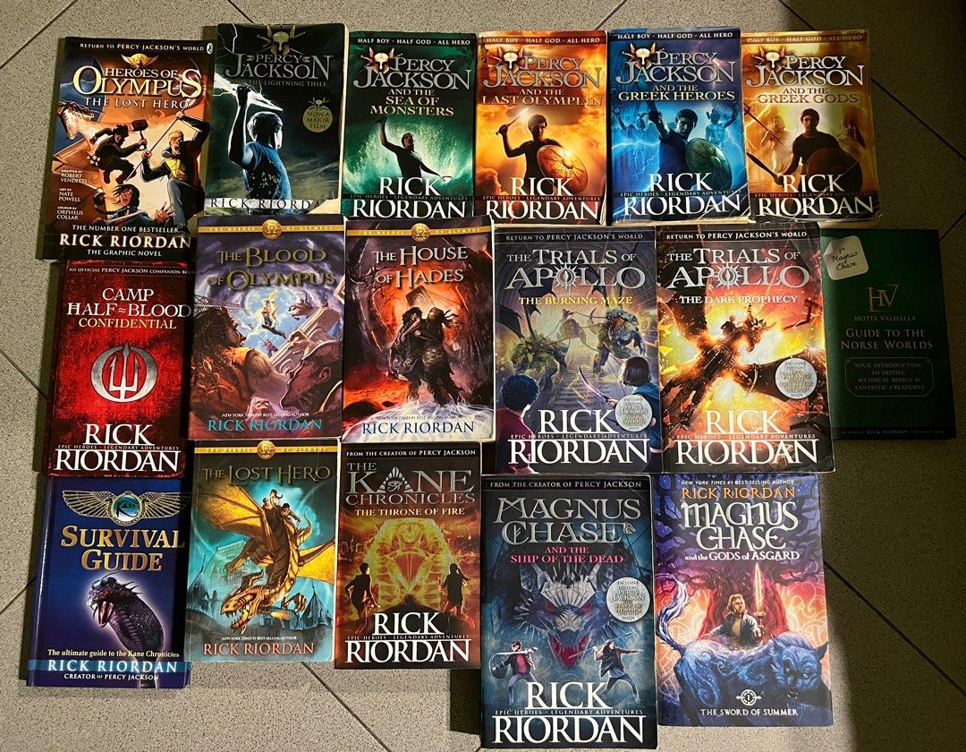 RICK RIORDAN Series (Percy Jackson), Hobbies & Toys, Books & Magazines ...