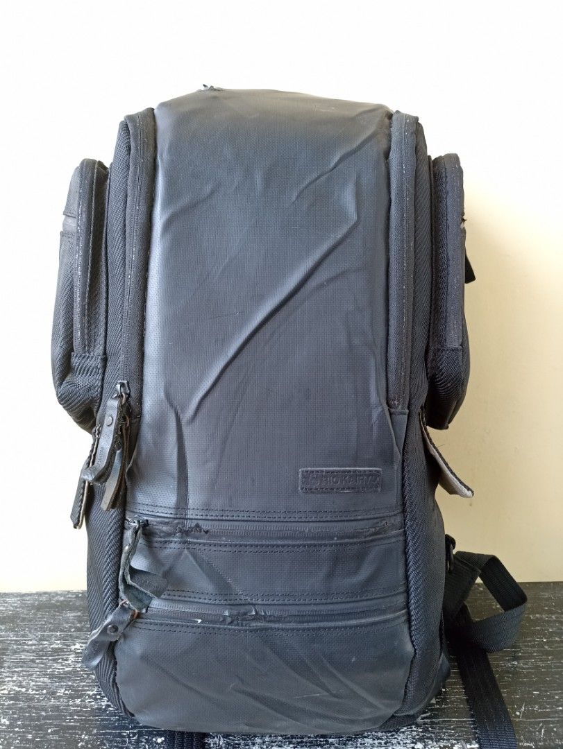Rio Kairyu Bone black Backpack, Fesyen Pria, Tas & Dompet , Ransel di Carousell