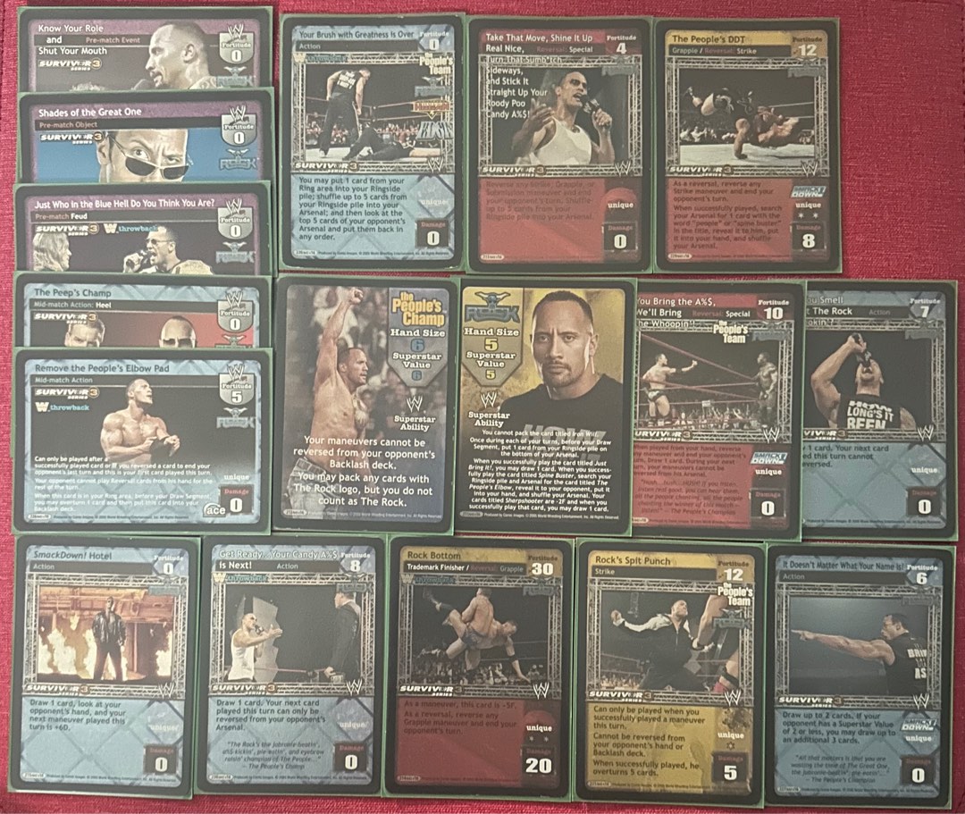 The Rock SS3 Rumble Pack set WWF WWE RAW DEAL, Hobbies & Toys, Toys ...