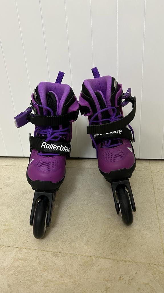 Rollerblade Microblade Purple Black Kids Skates, Sports Equipment ...