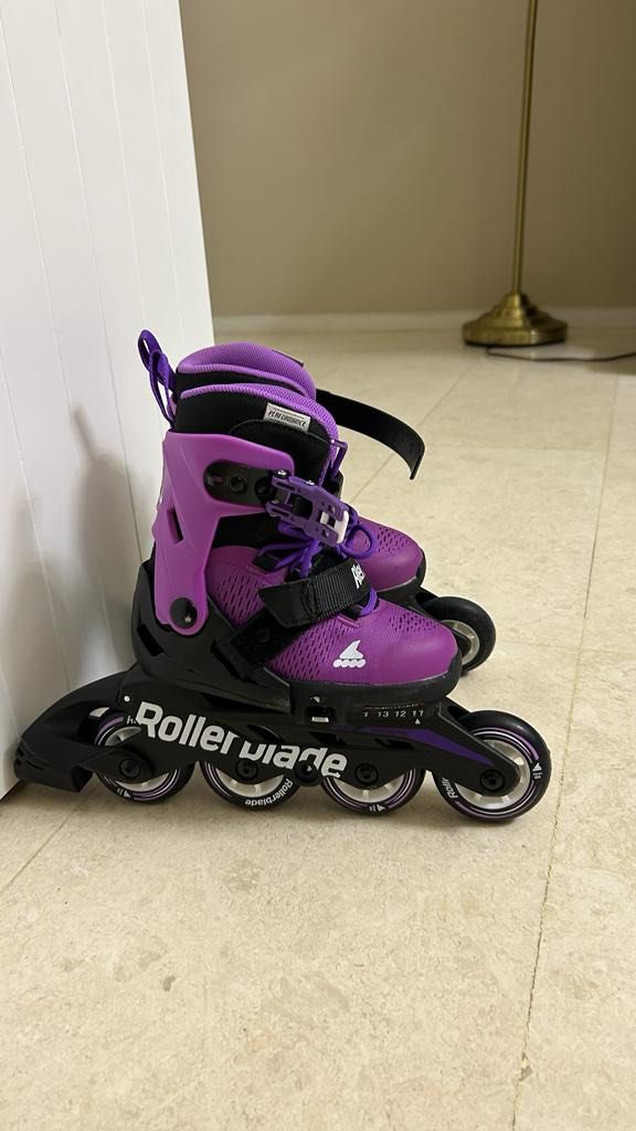 Rollerblade Microblade Purple Black Kids Skates, Sports Equipment ...