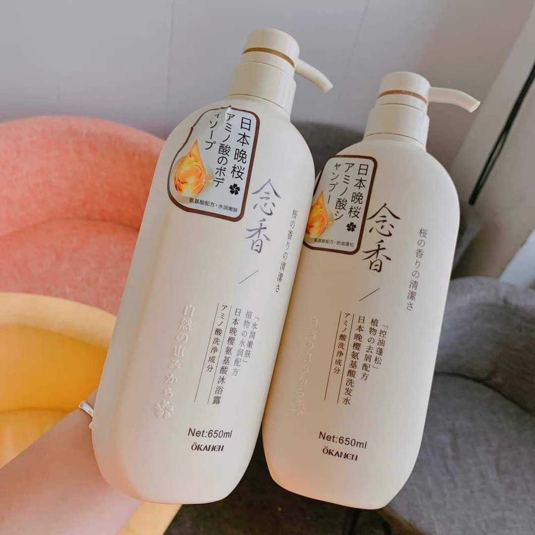 Sakura japan shampoo okanen 650ml, Beauty & Personal Care, Hair on ...