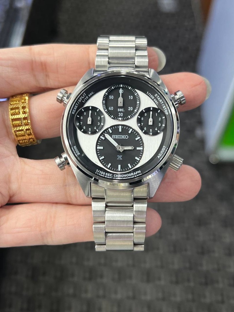 SEIKO PROSPEX PANDA SPEEDTIMER SOLAR CHRONOGRAPH SFJ001P1, Men's ...