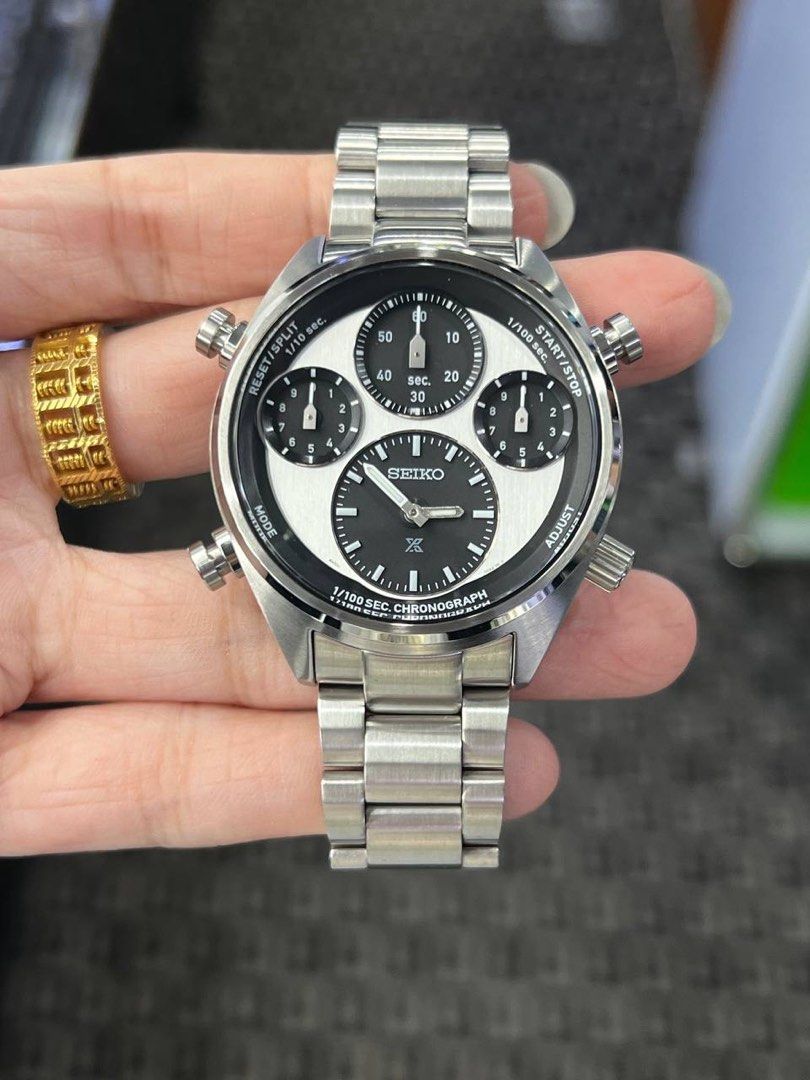 SEIKO PROSPEX PANDA SPEEDTIMER SOLAR CHRONOGRAPH SFJ001P1, Men's ...