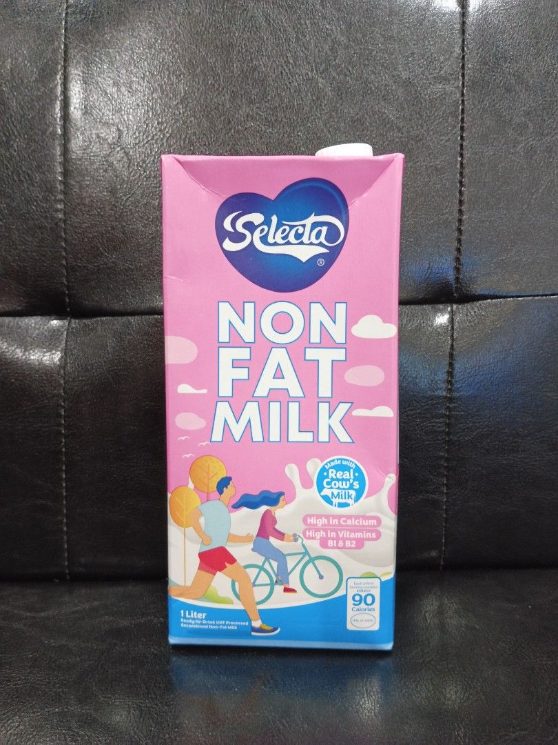 Selecta Non-Fat Milk 1L, Food & Drinks, Beverages on Carousell