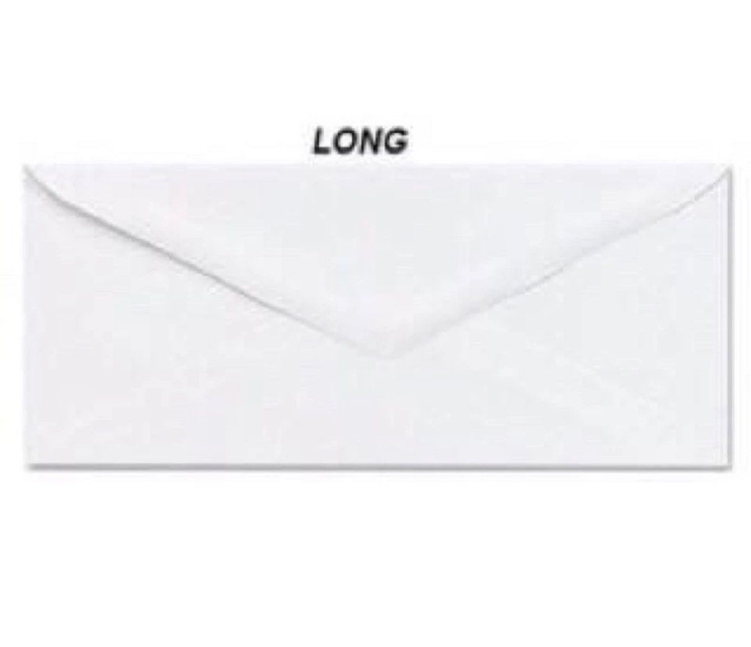 Short and Long White Envelope, Hobbies & Toys, Stationary & Craft ...
