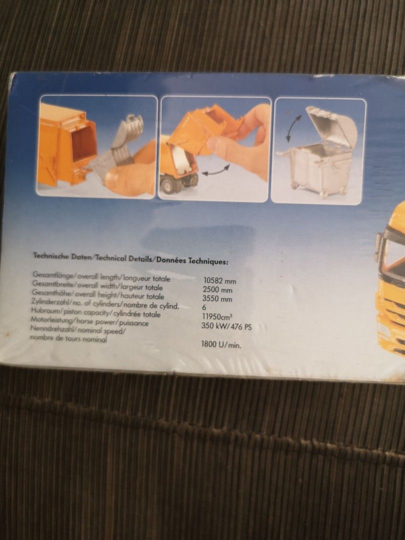 Siku 2938 Super Refuse Lorry Die Cast Scale 1:50, Hobbies & Toys, Toys ...