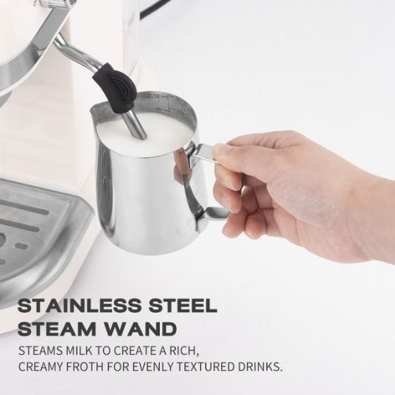 Simplus Semi Auto Espresso Machine With Steam Milk Frother Coffee Maker ...