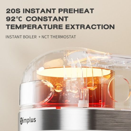 Simplus Semi Auto Espresso Machine With Steam Milk Frother Coffee Maker ...