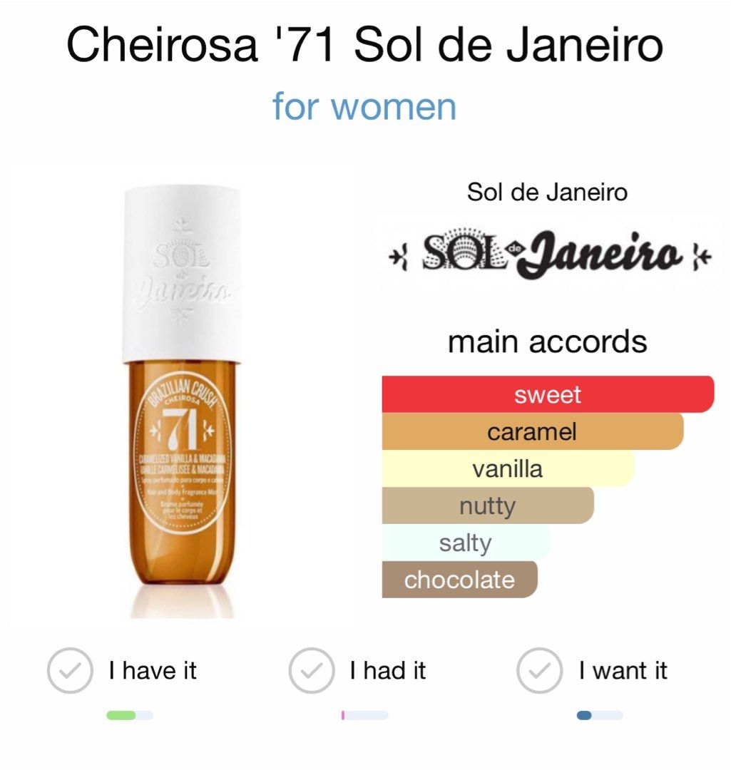 sol de janeiro 71, Beauty & Personal Care, Fragrance & Deodorants on ...