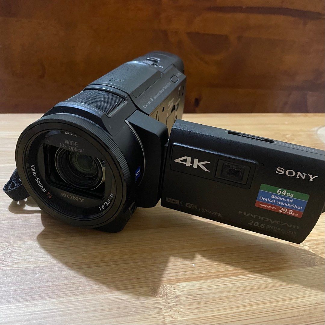 Sony FDR-AXP35 Handycam 4K, Photography, Cameras on Carousell