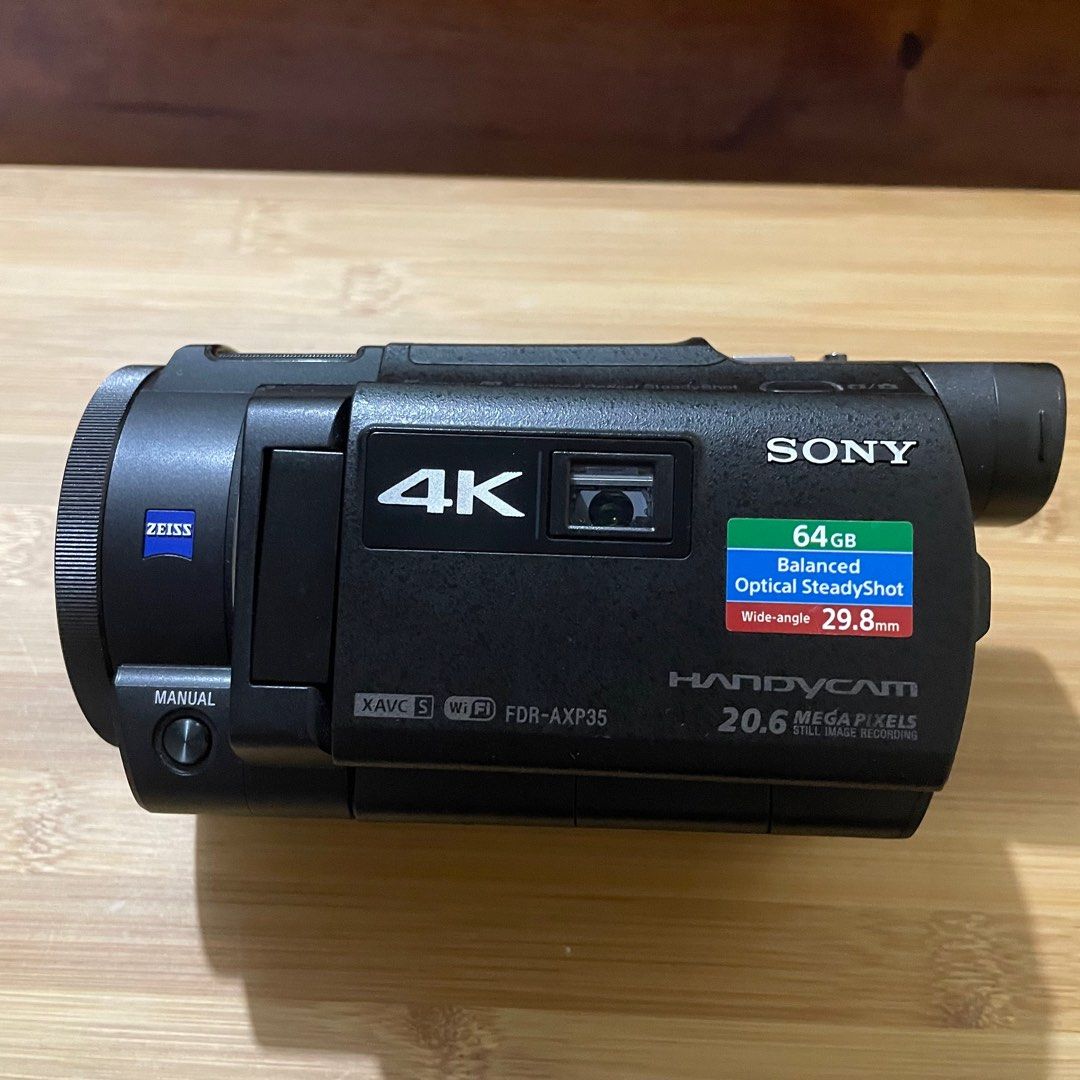 Sony FDR-AXP35 Handycam 4K, Photography, Cameras on Carousell