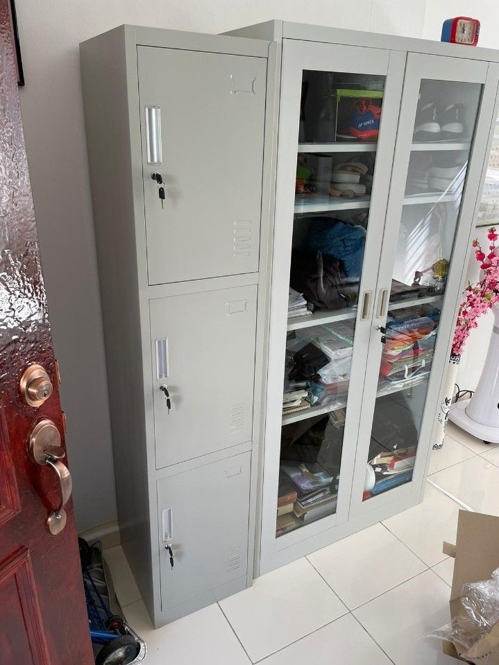 Special 3 Door Locker with Handle, Furniture & Home Living, Furniture ...