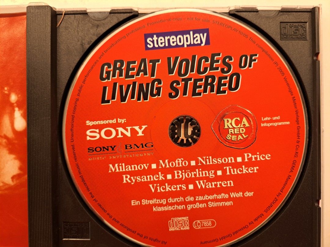 Stereoplay magazine - Great Voices Of Living Stereo. Sampler ...