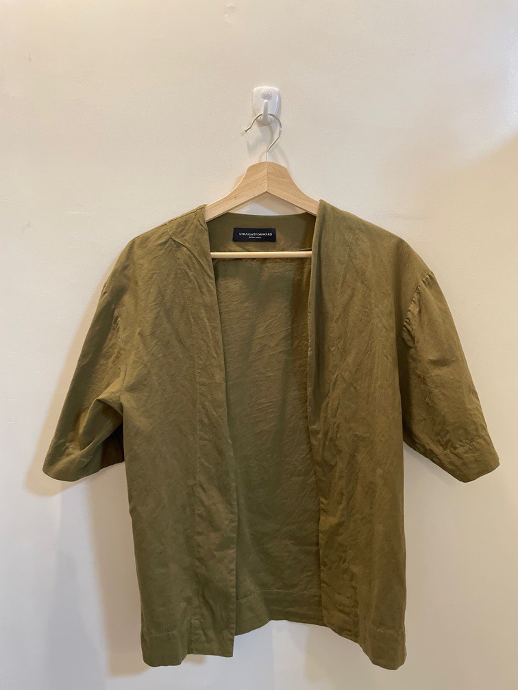 straightforward linen kimono, Women's Fashion, Coats, Jackets and ...