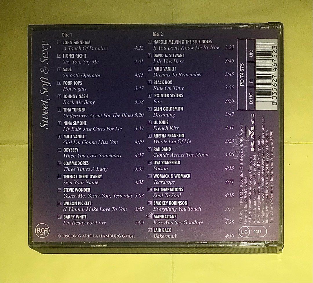 SWEET,SOFT & SEXY 2CDS, Hobbies & Toys, Music & Media, CDs & DVDs on ...