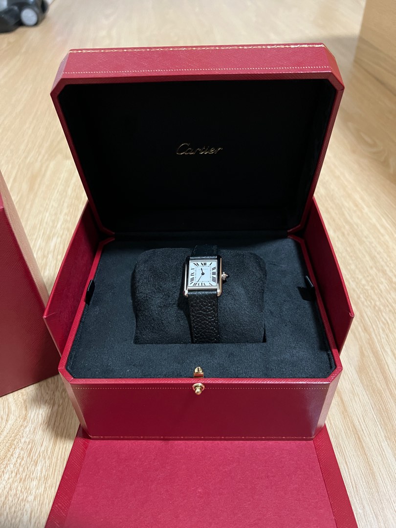 TANK MUST WATCH SMALL MODEL, QUARTZ MOVEMENT, STEEL, LEATHER, Luxury ...