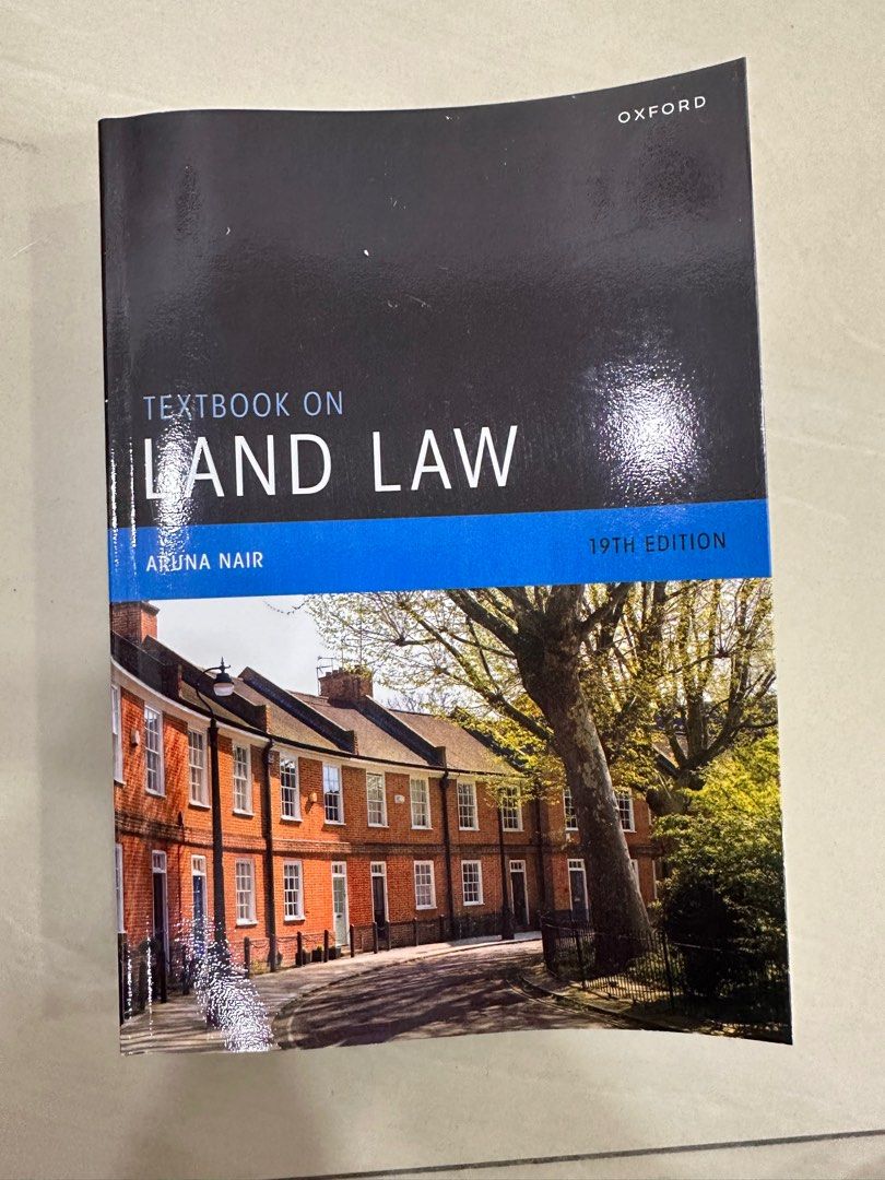 Textbook on land law by Aruba nair 19th edition, Hobbies & Toys, Books ...