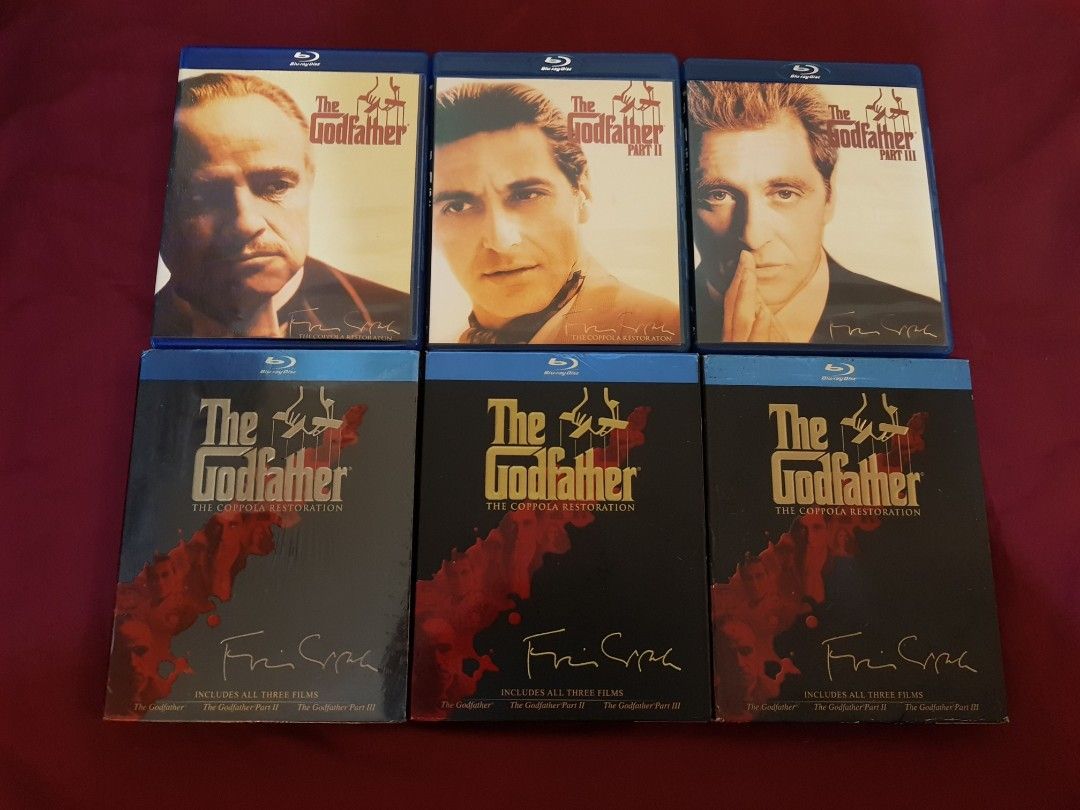 The Godfather Trilogy 1972/1974/1990 Region A Blu-Ray Collection ...