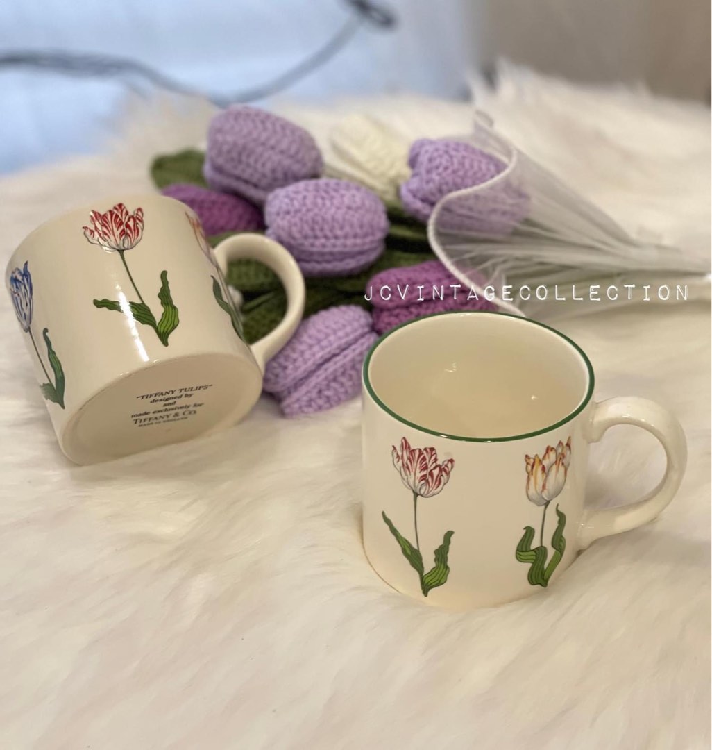 Tiffany & Co Tiffany Tulips Mug, Furniture & Home Living, Kitchenware ...