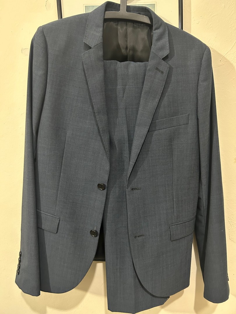 Topman suit set blue, Men's Fashion, Coats, Jackets and Outerwear on ...